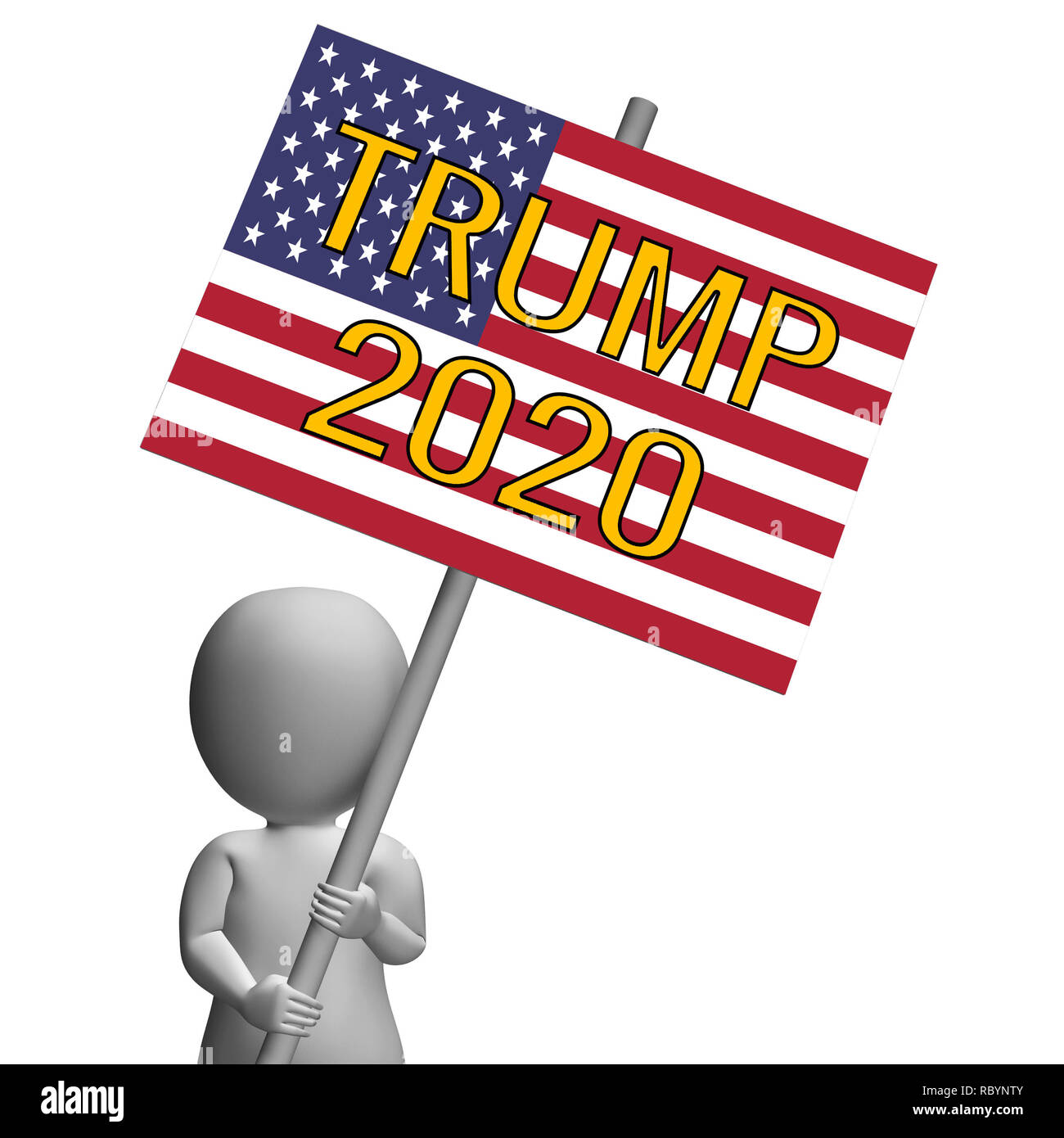 Trump 2020 Republican Choice For President Nomination. United States ...