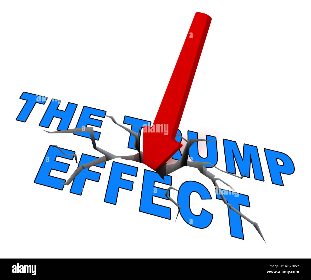 Trump Effect Meaning Fail Mess Screwup And Disaster. An End Result And ...