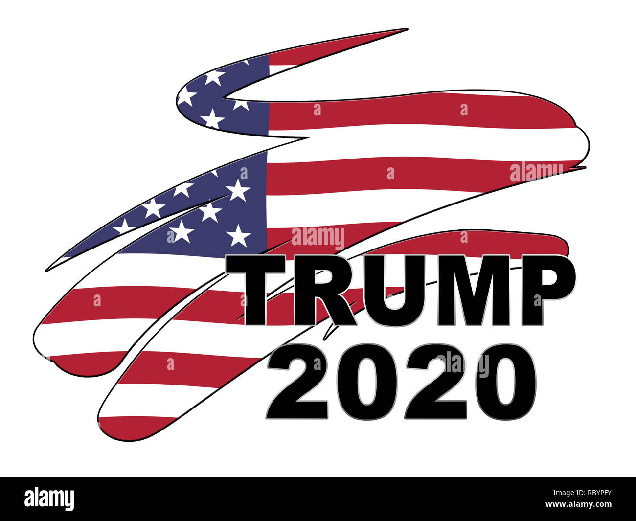 Trump 2020 Republican Choice For President Nomination. United States ...