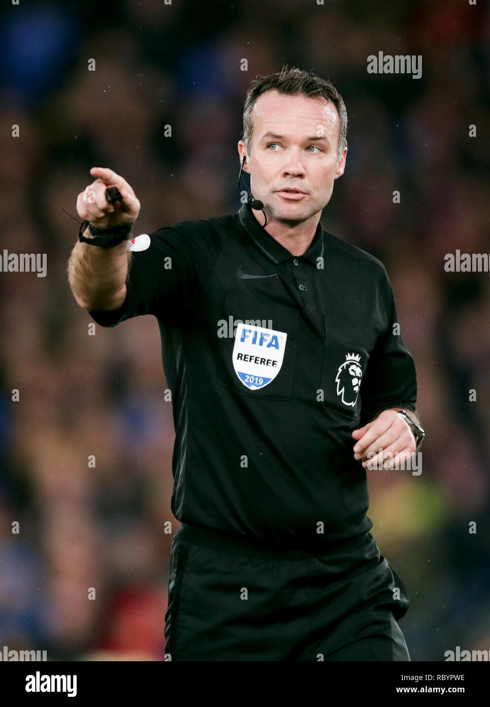 Referee Paul Tierney during the Premier League match at Selhurst Park ...
