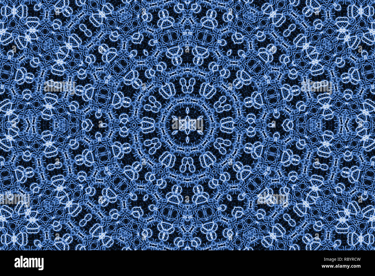 Abstract blue ornamental background Stock Photo - Alamy