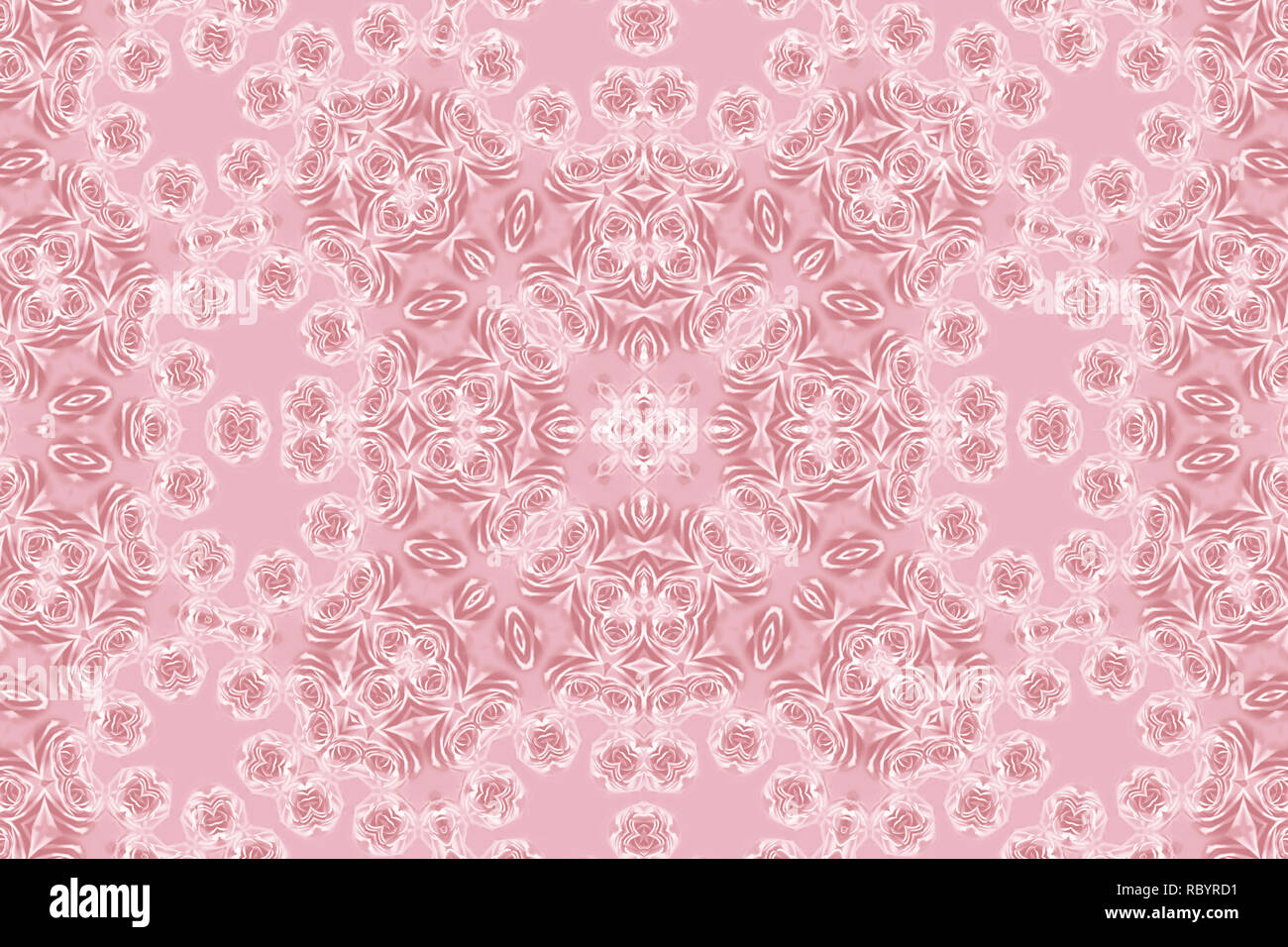 Pink pattern with natural flowers of rose Stock Photo - Alamy