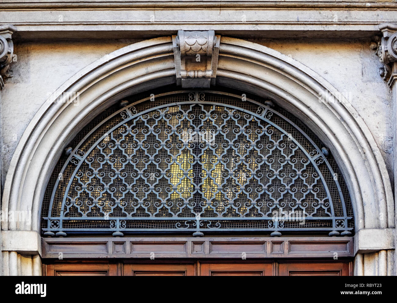 Milan - Italy, gateway to an ancient palace of wealthy people Stock ...