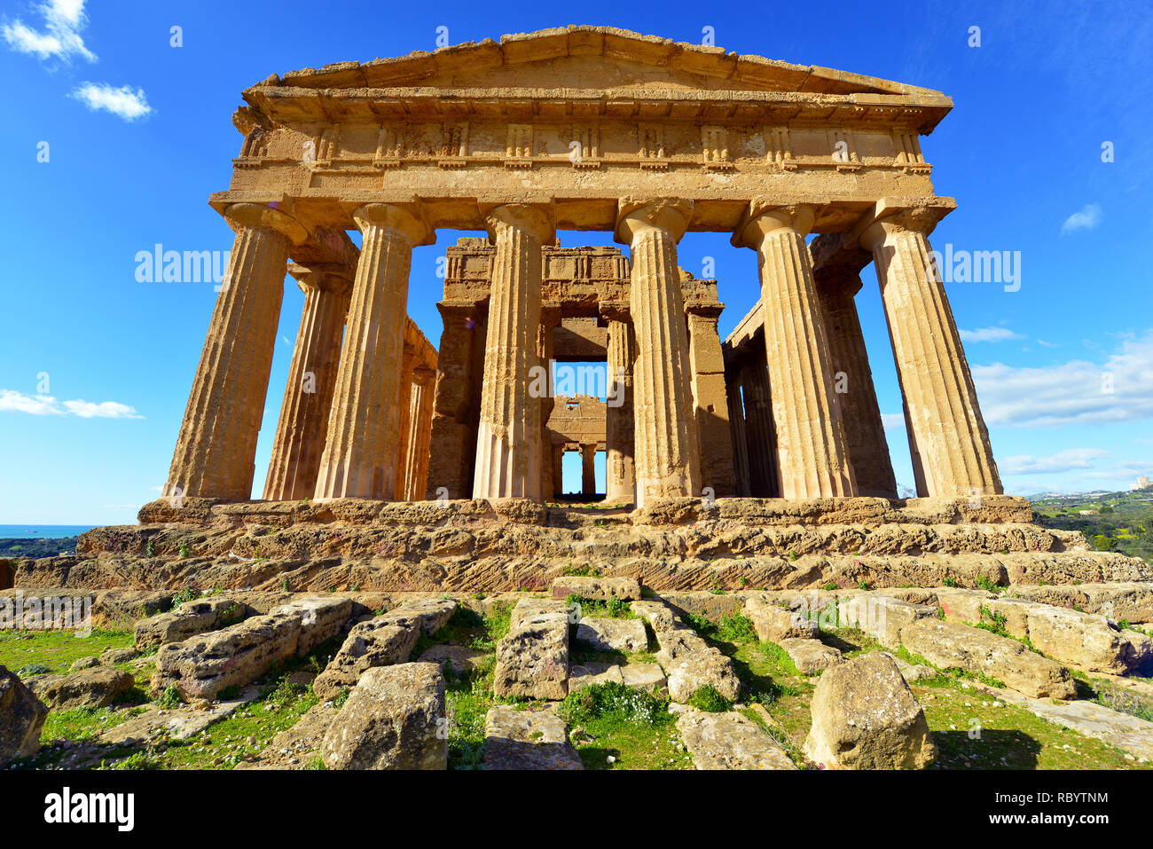 Ancient Greek Temples in Agrigento Sicily Stock Photo - Alamy