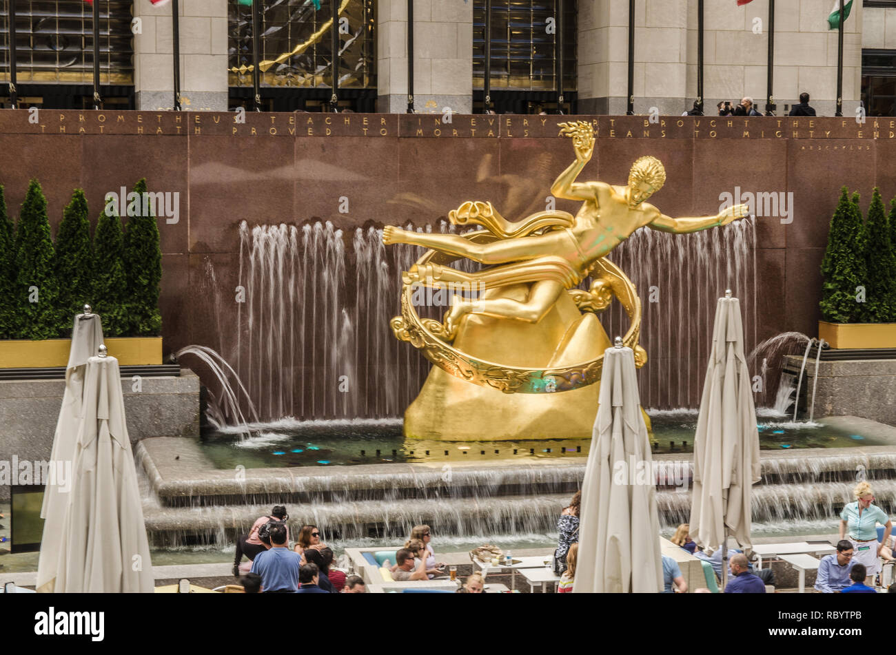Christmas Tree And Prometheus High Resolution Stock Photography and ...