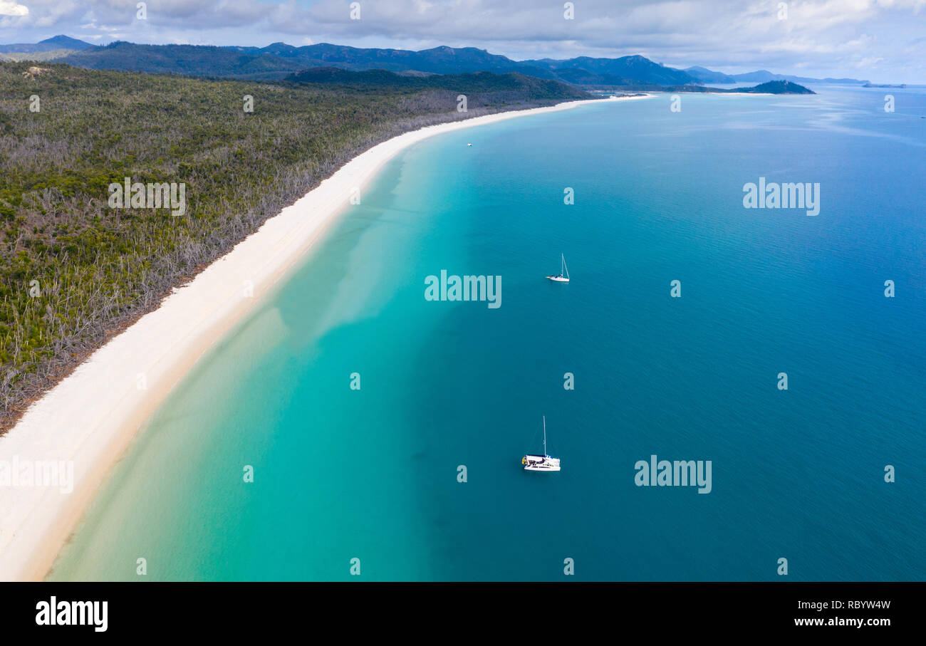 Whitehaven beach aerial hi-res stock photography and images - Alamy