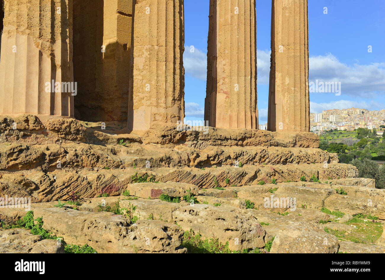 Ancient Greek Temples in Agrigento Sicily Stock Photo - Alamy