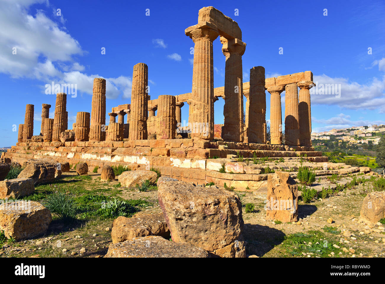 Ancient Greek Temples in Agrigento Sicily Stock Photo - Alamy