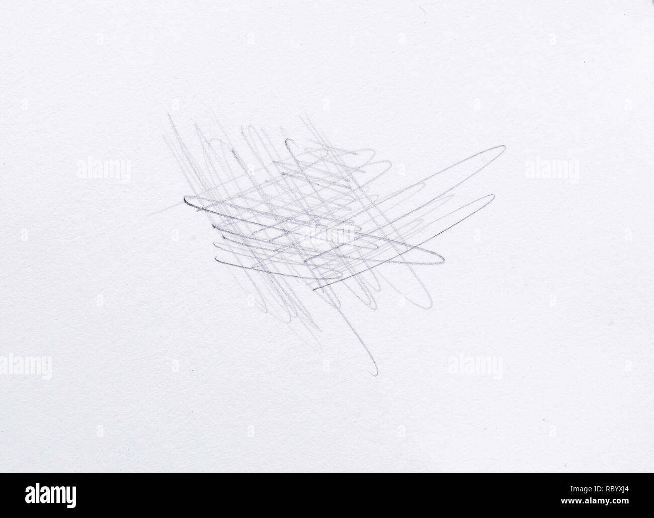 multiple linear pencil scratches on blank paper surface Stock Photo - Alamy