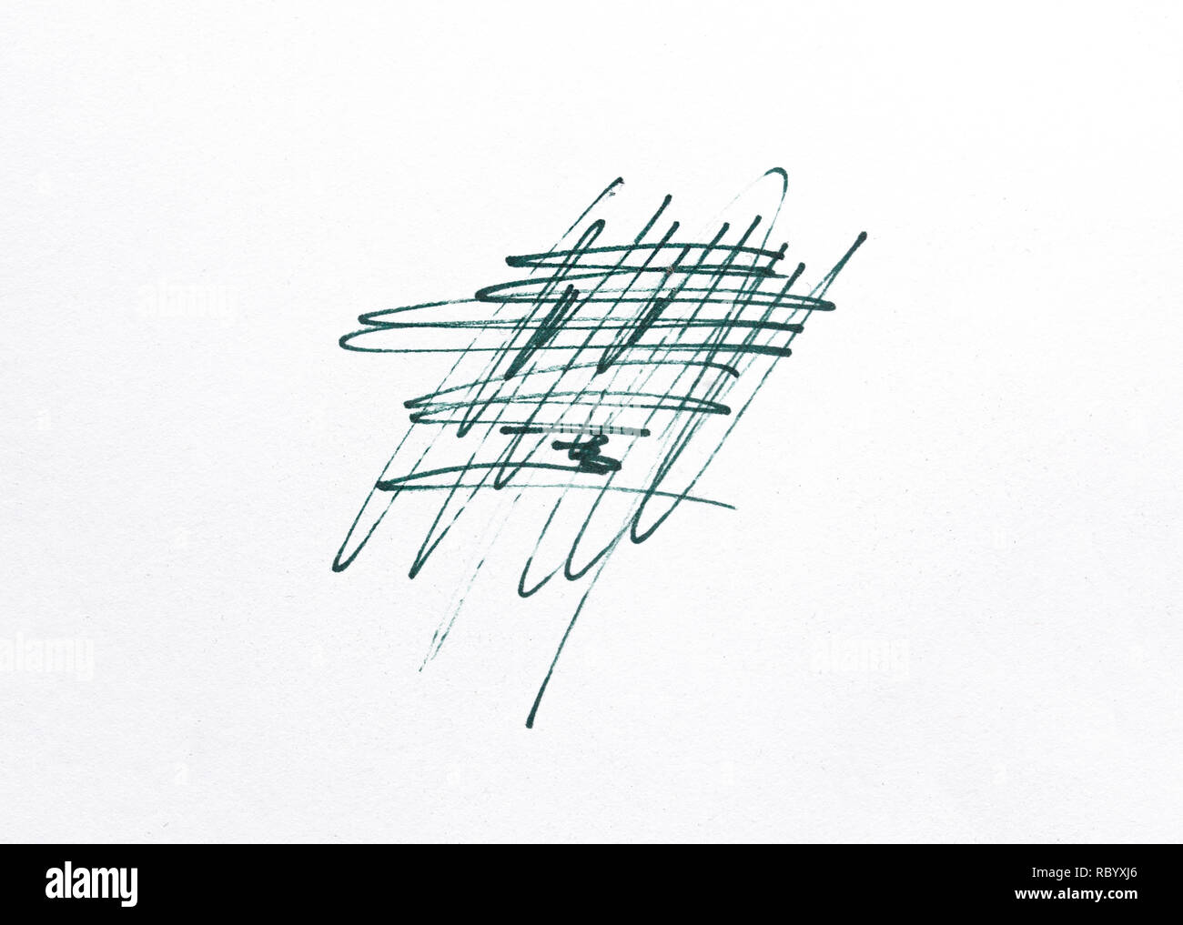 multiple linear pencil scratches on blank paper surface Stock Photo - Alamy