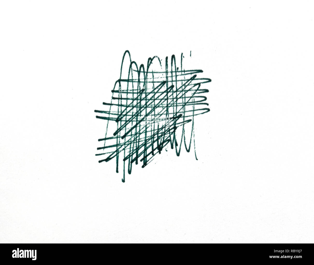 multiple linear pencil scratches on blank paper surface Stock Photo - Alamy