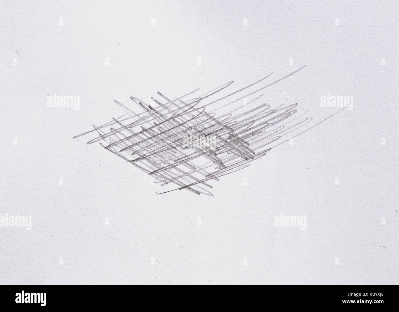 multiple linear pencil scratches on blank paper surface Stock Photo - Alamy