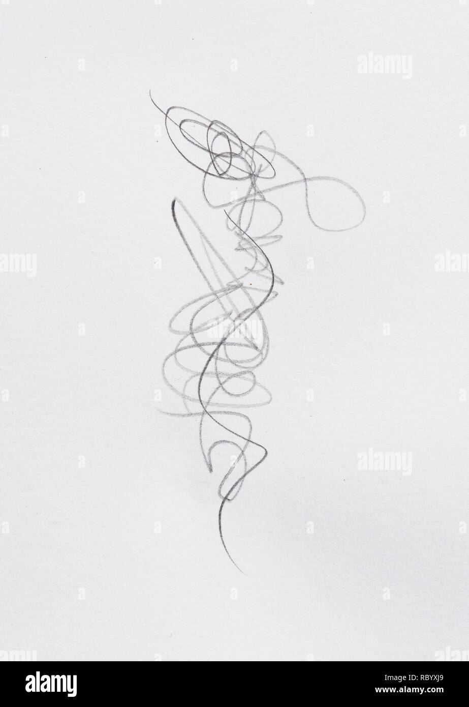 multiple linear pencil scratches on blank paper surface Stock Photo - Alamy