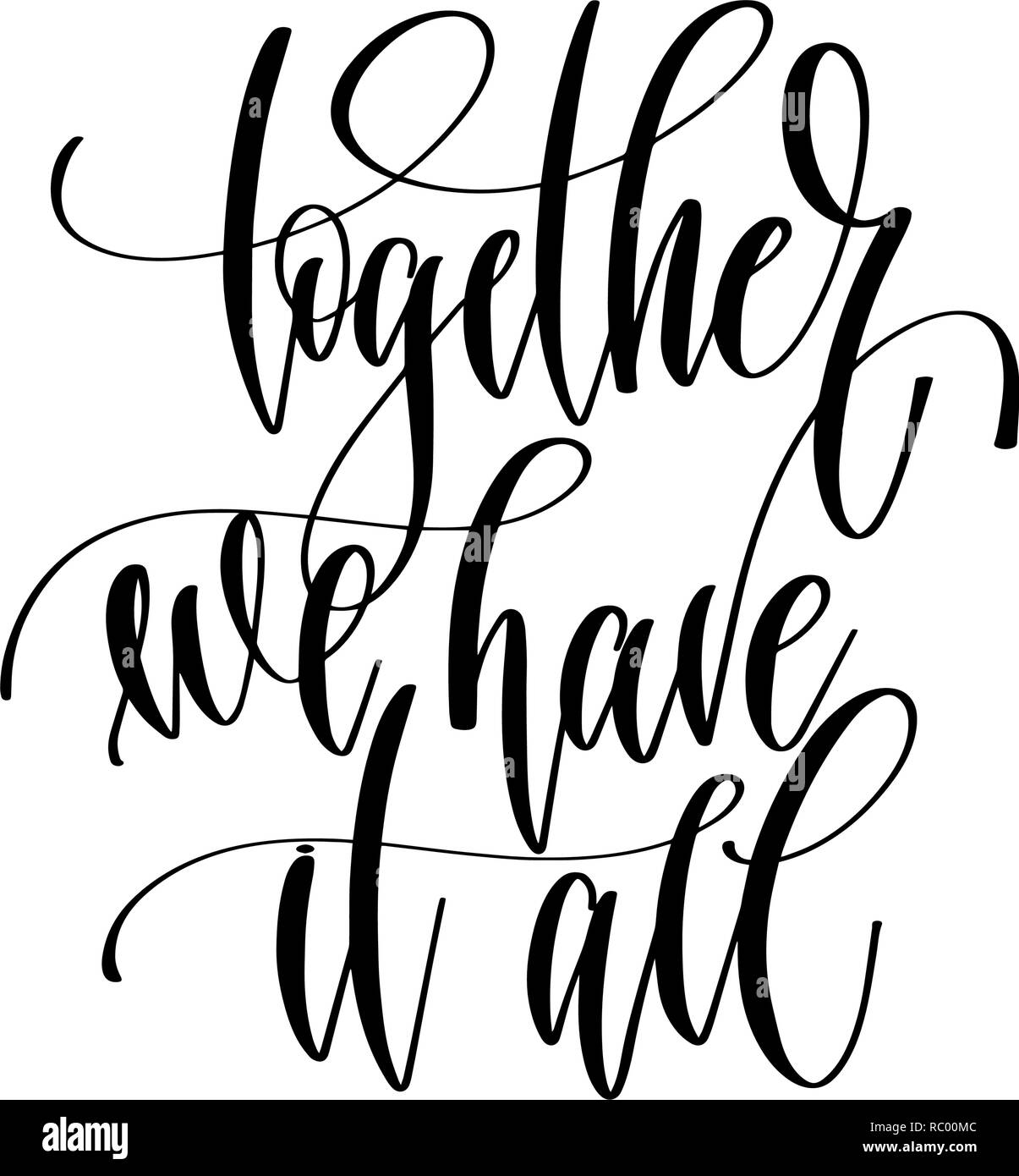 Love need hand lettering Cut Out Stock Images & Pictures - Alamy