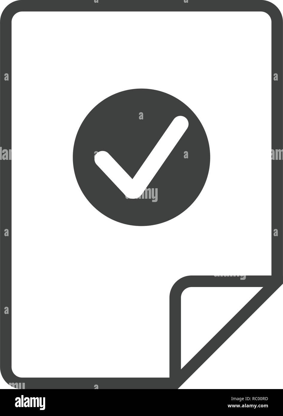 Checklist document icon graphic design template simple illustration ...