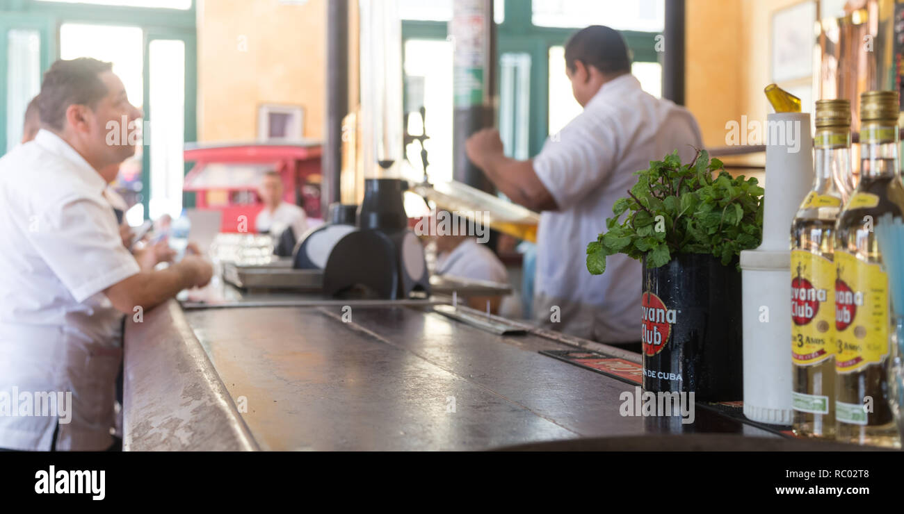 HAVANA, CUBA - CIRCA AUGUST 2017: interiors of a typical Cuban ...