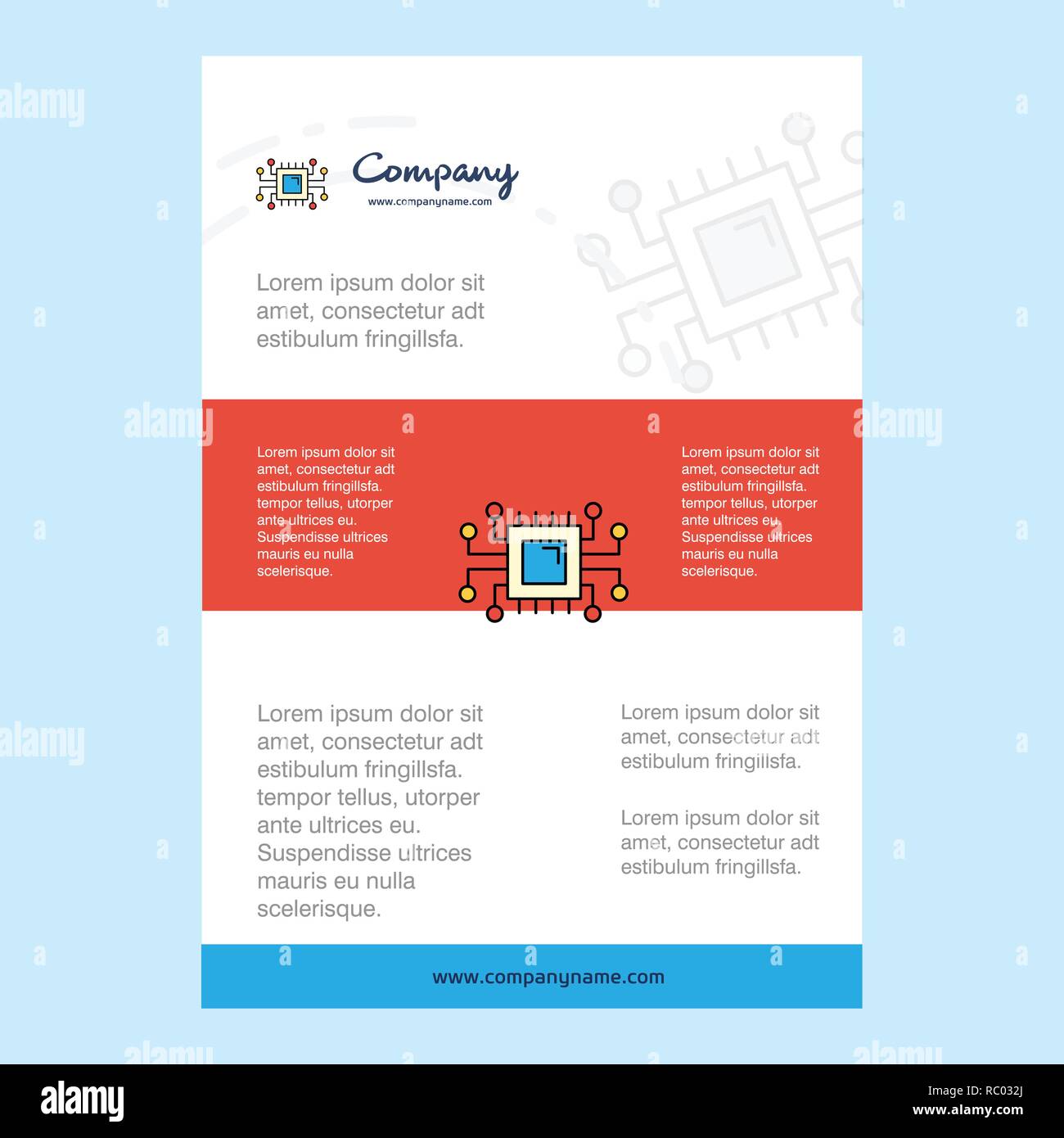 Template layout for Processor comany profile ,annual report ...