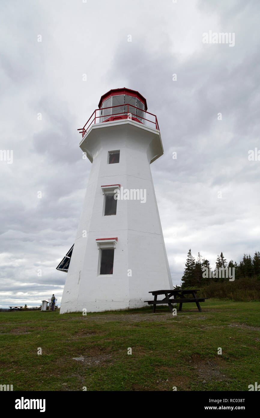 The Cape Gaspe Lighthouse (Phare de Cap-Gaspé) at Cape Gaspé in ...