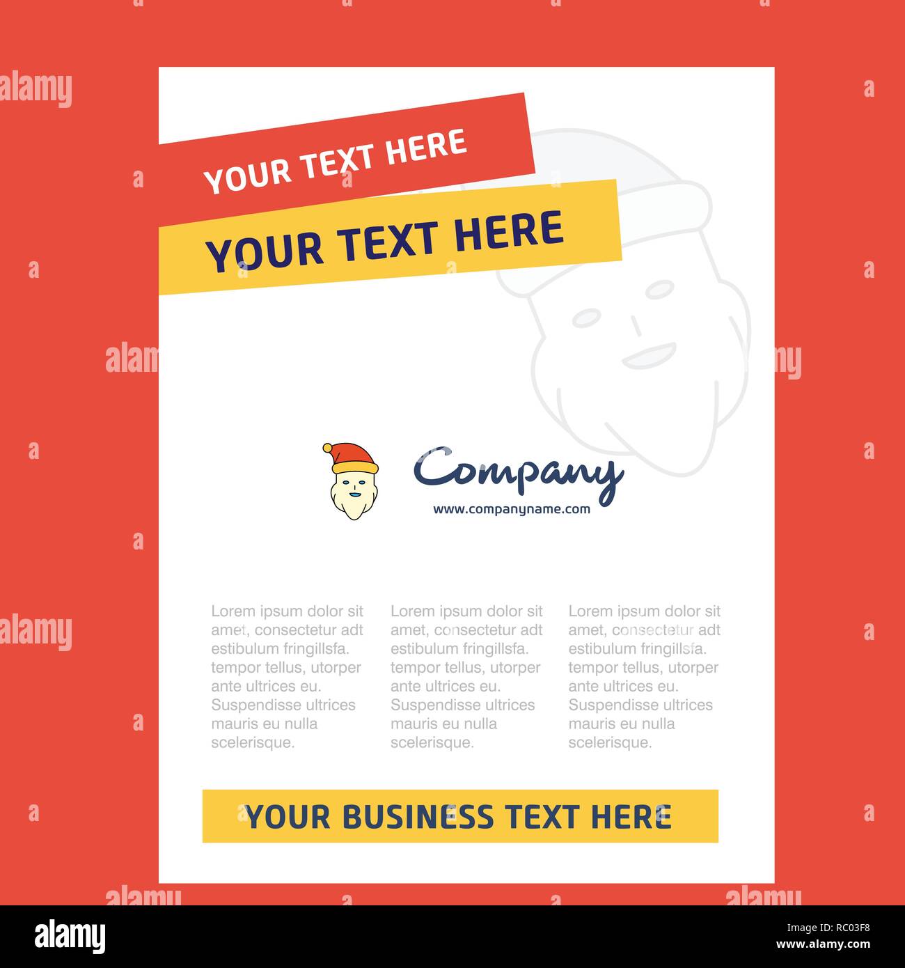 Santa clause Title Page Design for Company profile ,annual report ...