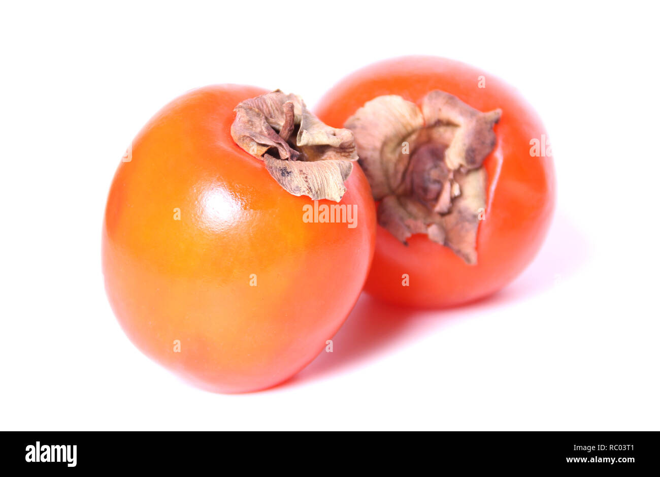 Persimmon isolated on white background Stock Photo - Alamy