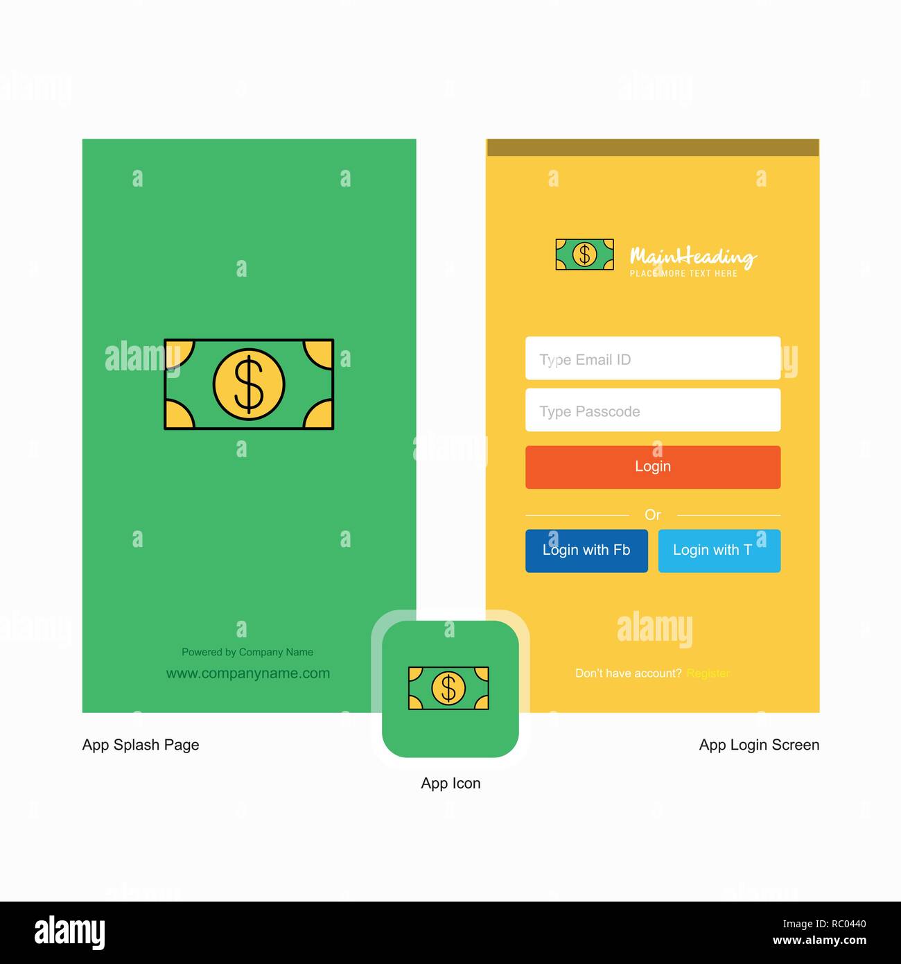 Dollar bank online login Stock Vector Images - Alamy