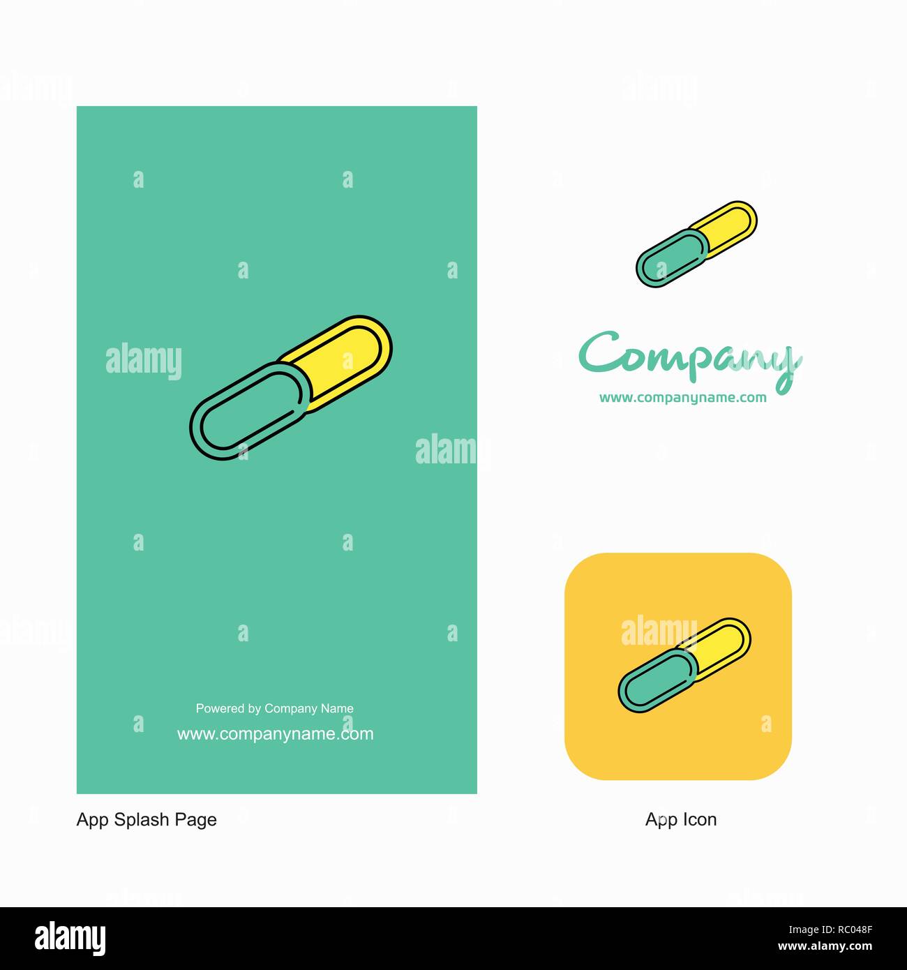 Paper pin Company Logo App Icon and Splash Page Design. Creative ...
