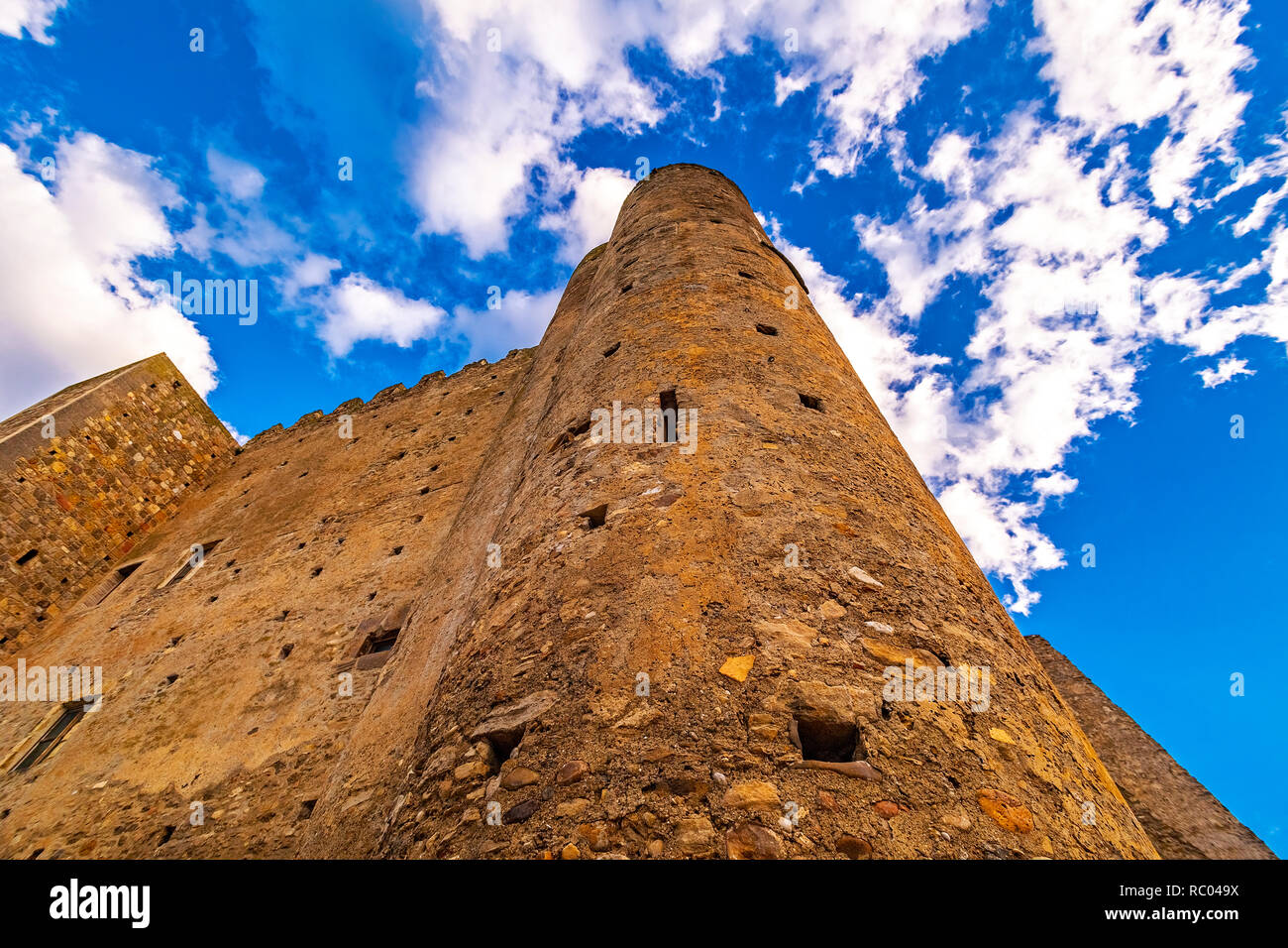 Italy Basilicata Miglionico castle of the Malconsiglio Stock Photo - Alamy