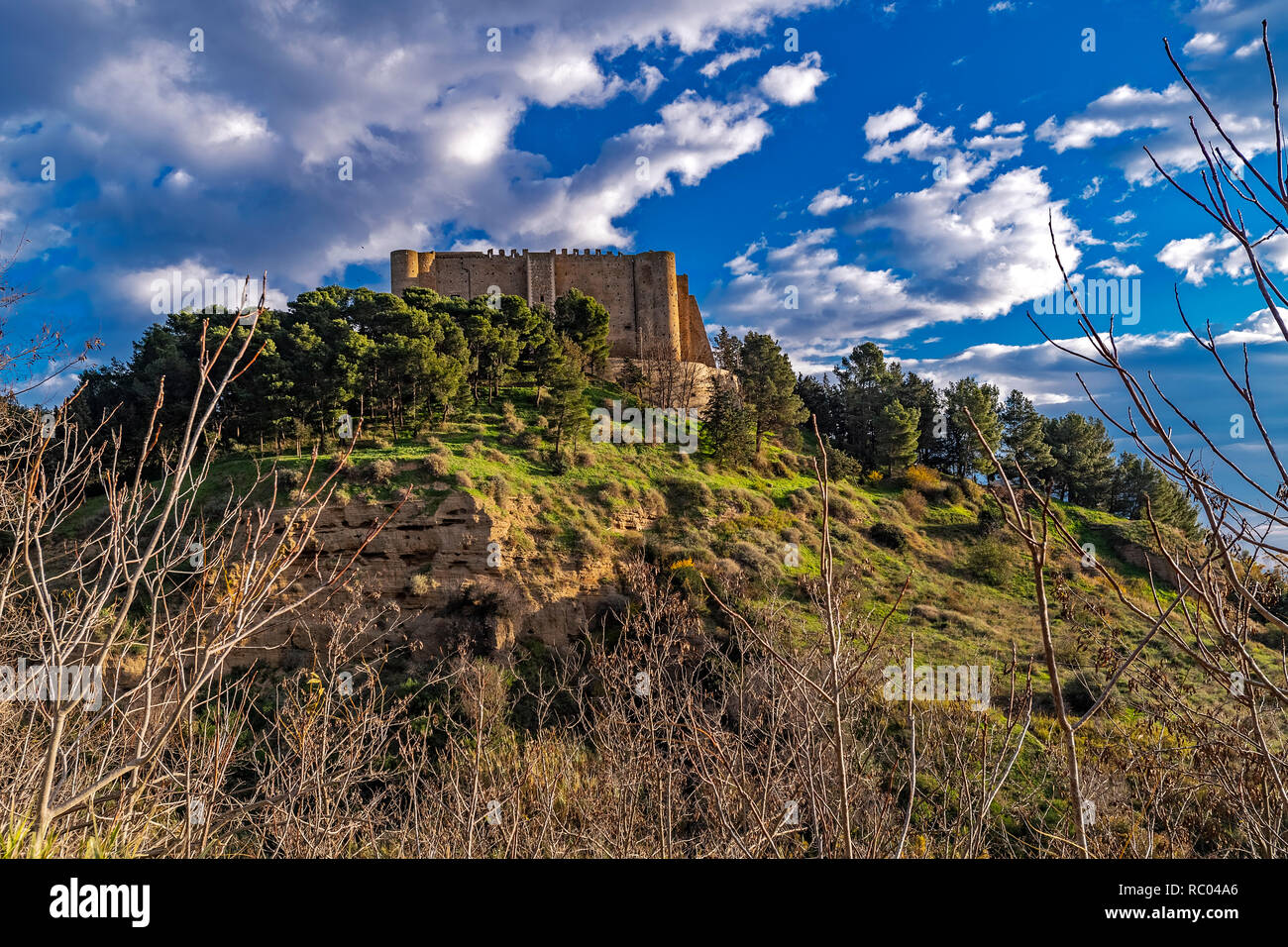Italy Basilicata Miglionico castle of the Malconsiglio Stock Photo - Alamy