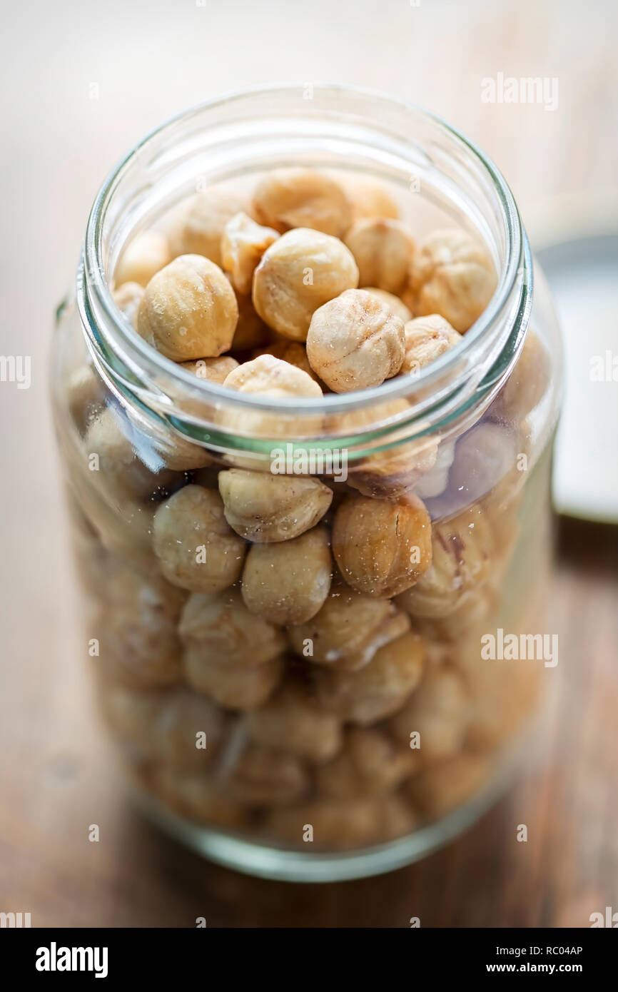 Organic hazelnuts in jar hi-res stock photography and images - Alamy
