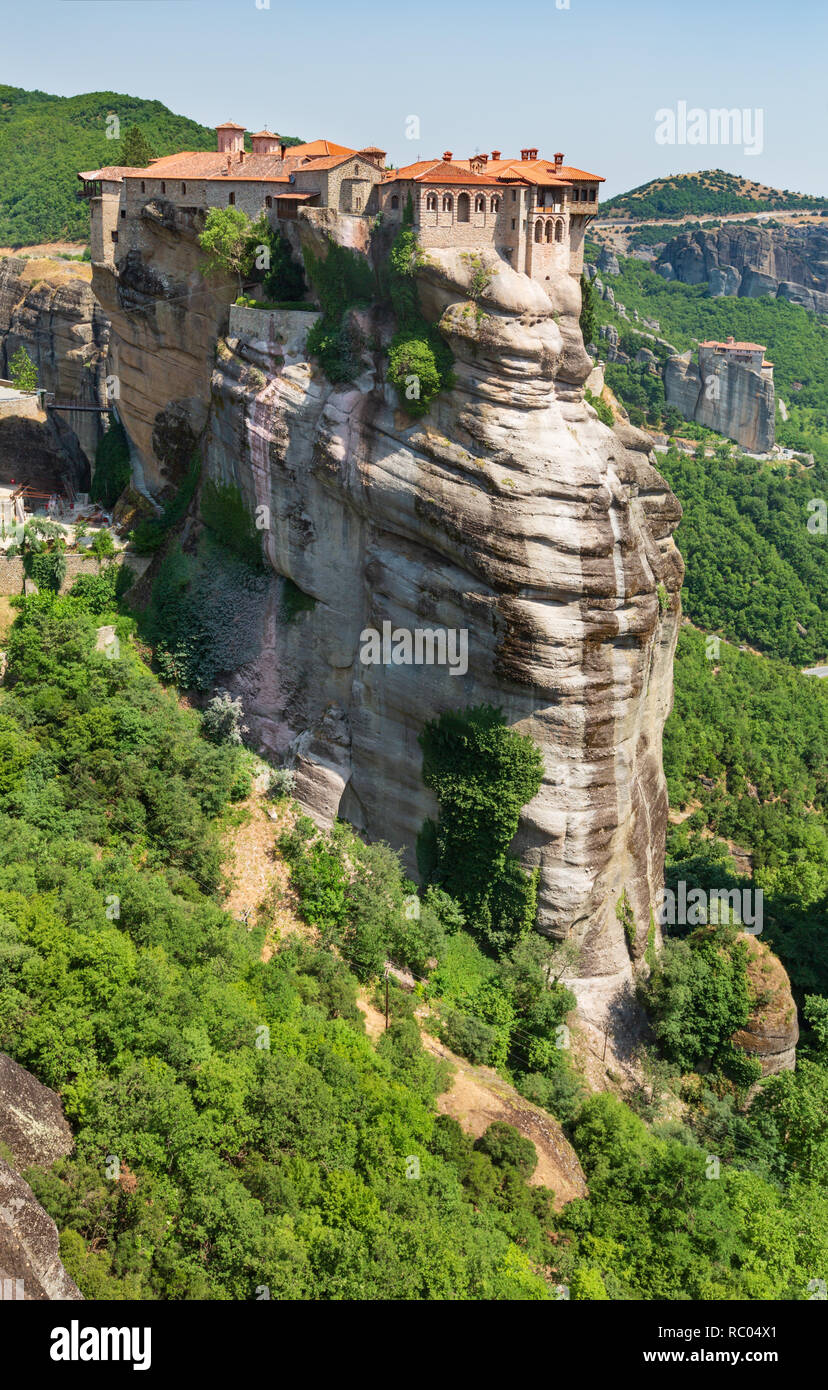 Summer Meteora - important rocky Christianity religious monasteries ...