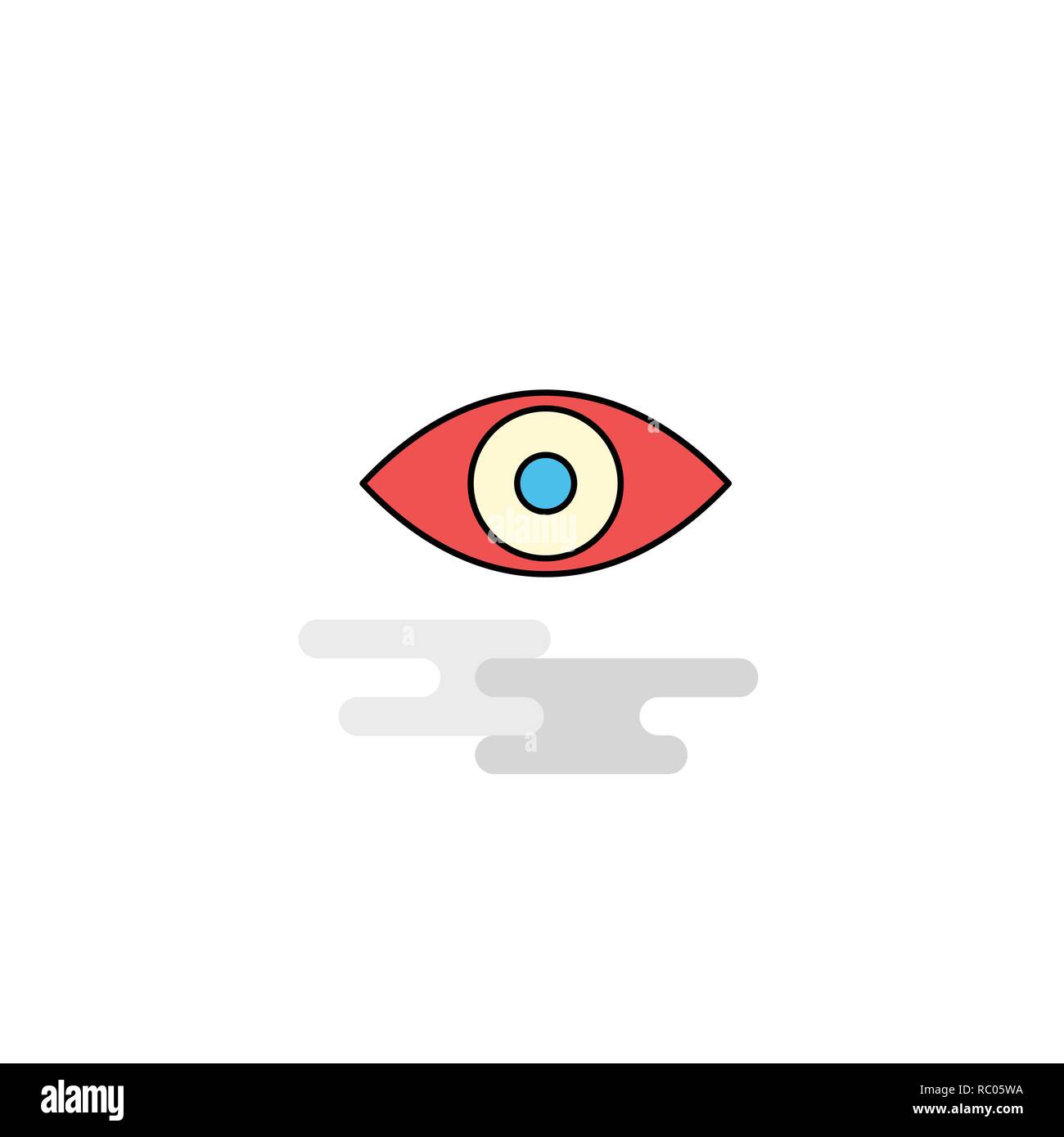 Flat Eye Icon. Vector Stock Vector Image & Art - Alamy