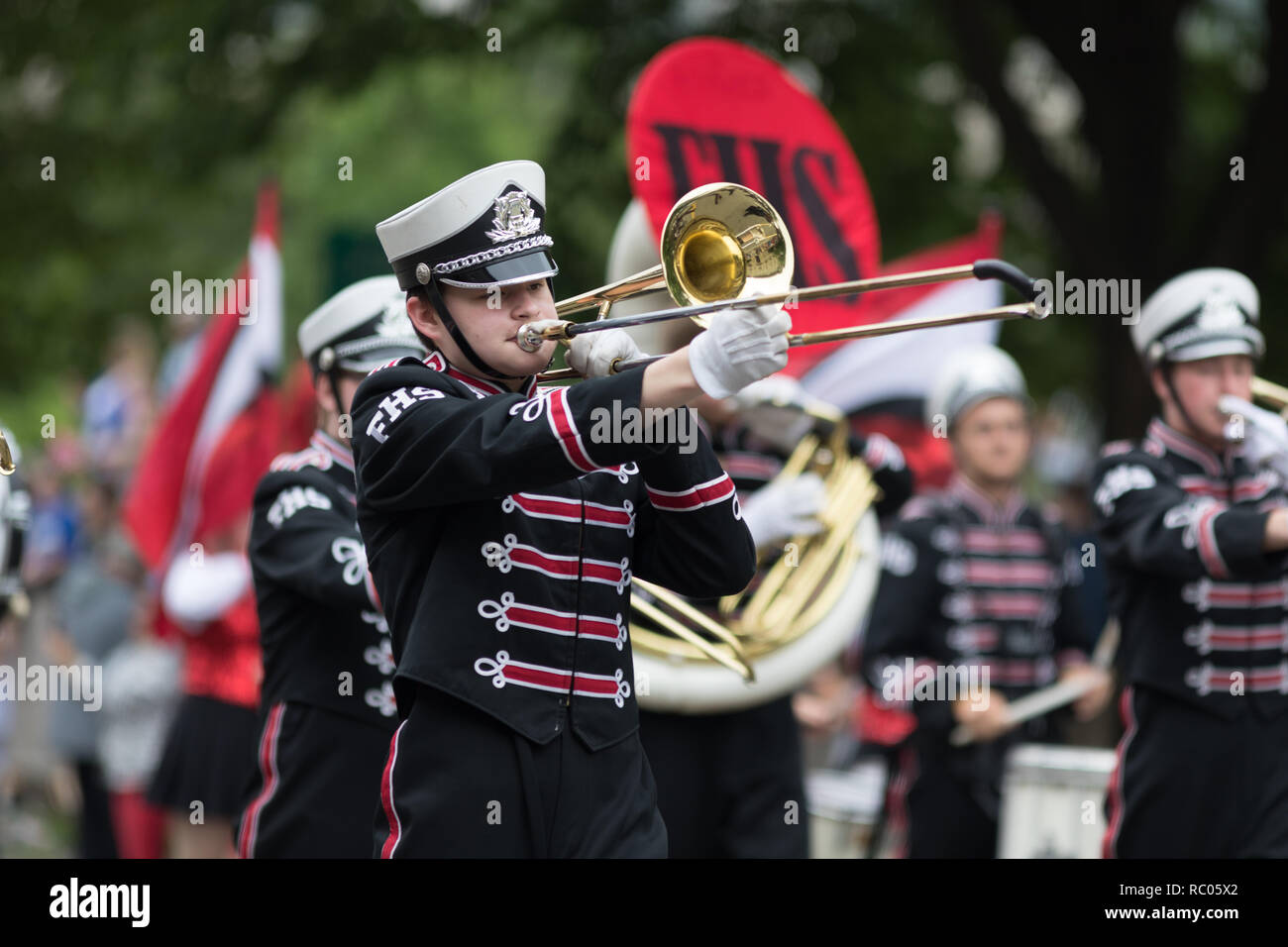 Washington, D.C., USA - May 28, 2018: The National Memorial Day Parade ...