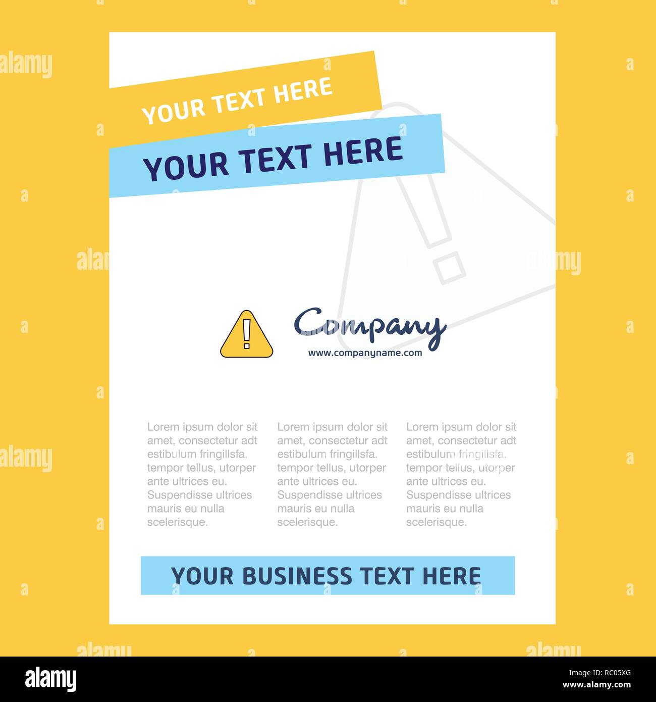 Folder Title Page Design for Company profile ,annual report ...