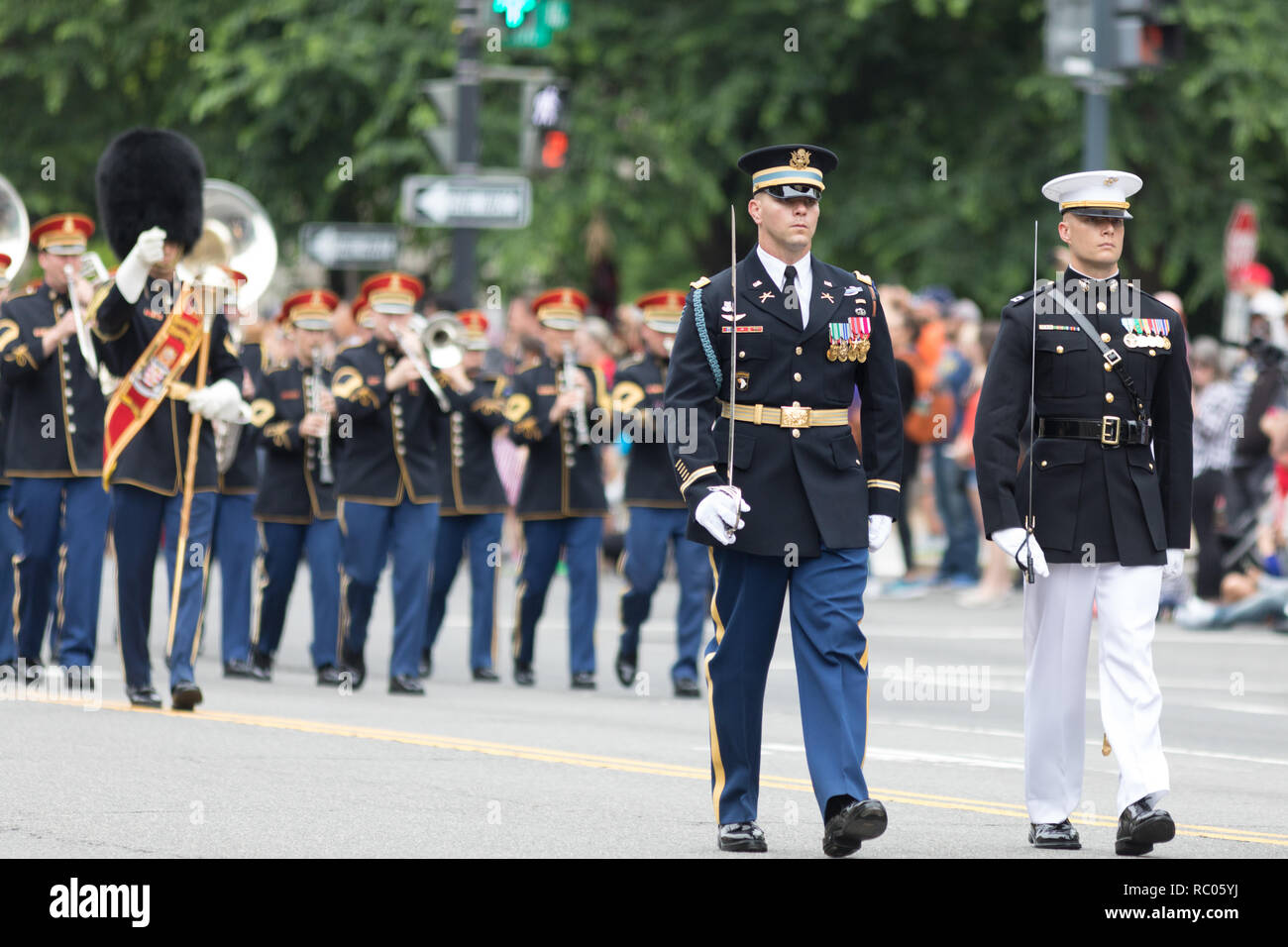 Washington, D.C., USA - May 28, 2018: The National Memorial Day Parade ...