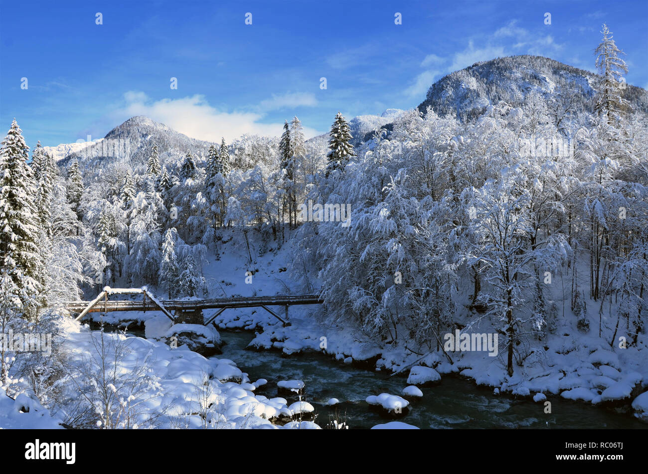 winter landscape in lofer austria Stock Photo - Alamy