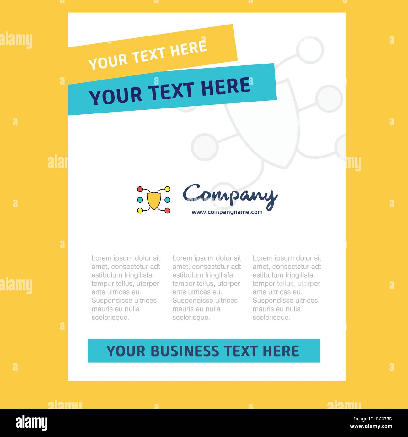 protected network Title Page Design for Company profile ,annual report ...