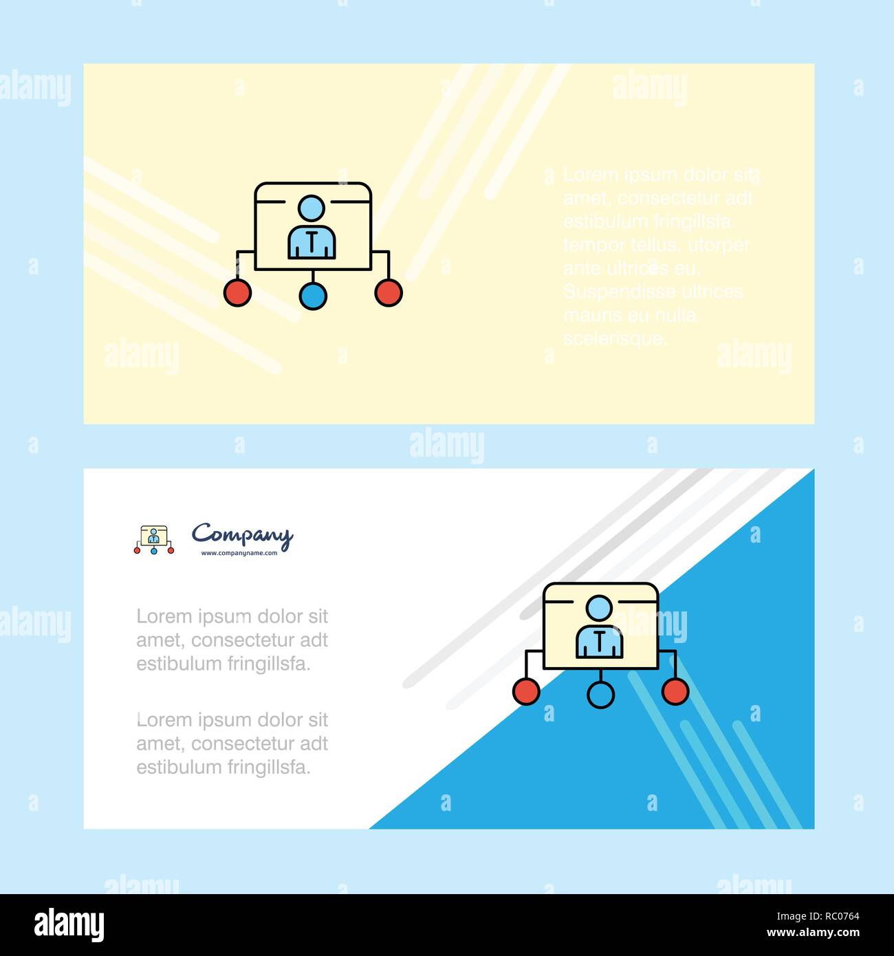 Network abstract corporate business banner template, horizontal ...