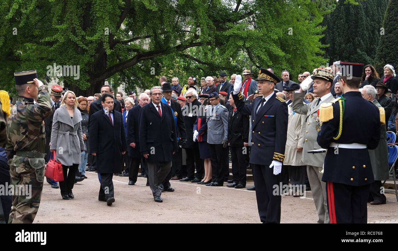 STRASBOURG, FRANCE - MAY 8, 2017: Ceremony to mark Western allies World ...