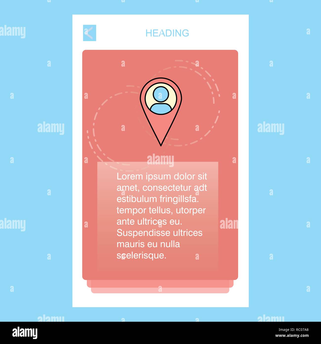 Location mobile vertical banner design design. Vector Stock Vector ... Location mobile vertical banner design design. Vector Stock Vector ...
