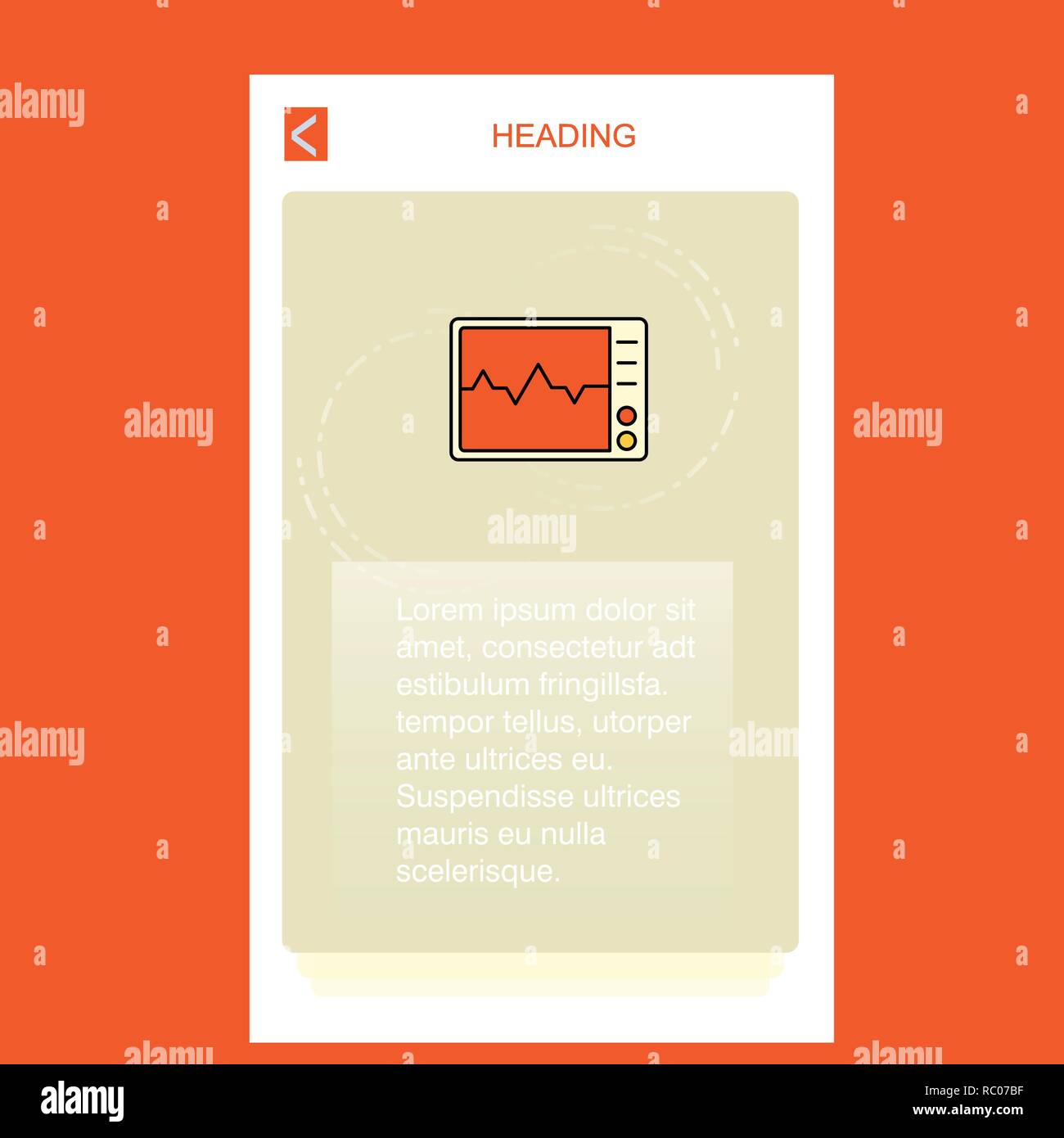 ECG mobile vertical banner design design. Vector Stock Vector Image ... ECG mobile vertical banner design design. Vector Stock Vector Image ...
