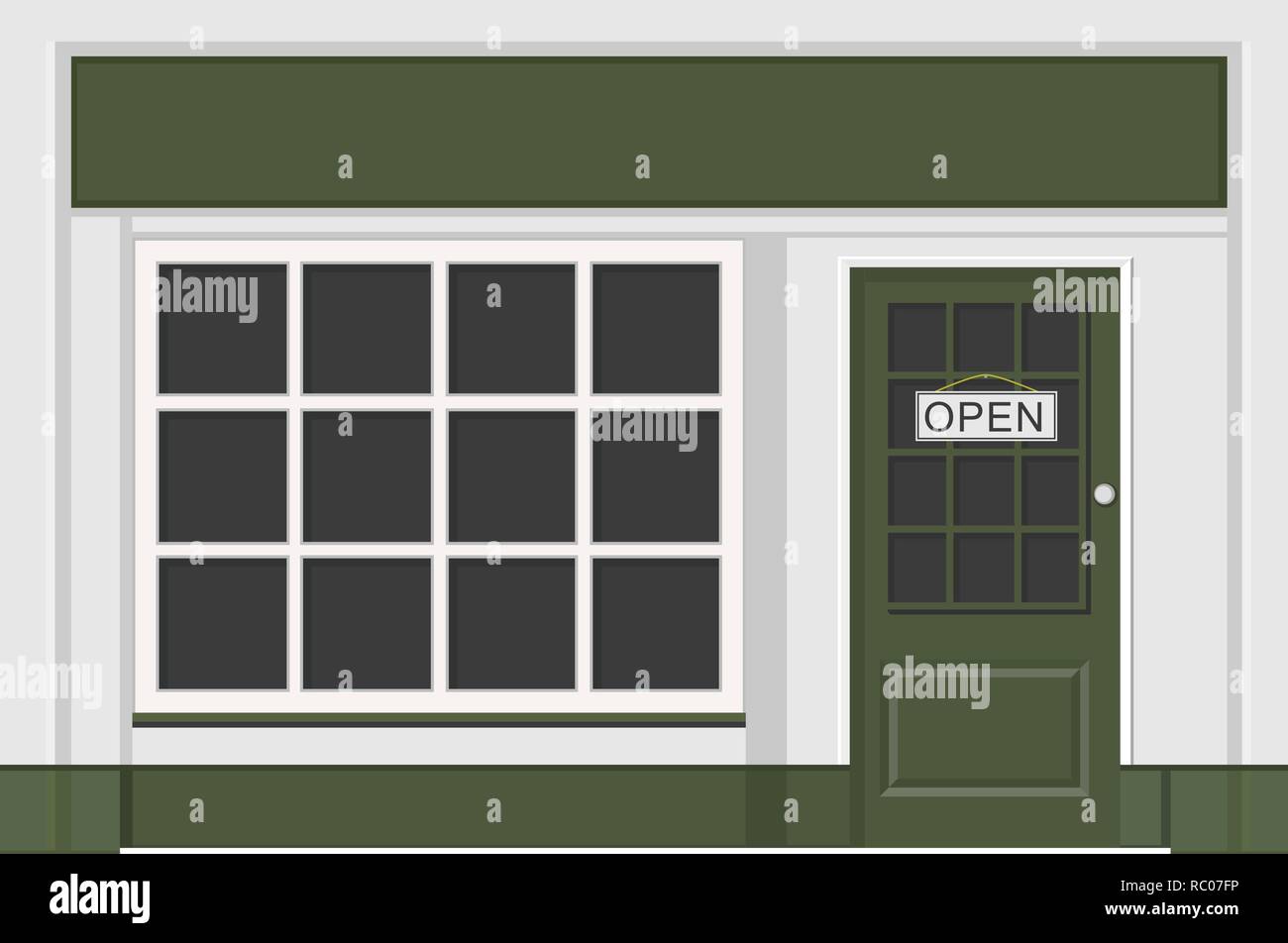 Building shop store vector sign. Isolated vector illustration on white ...