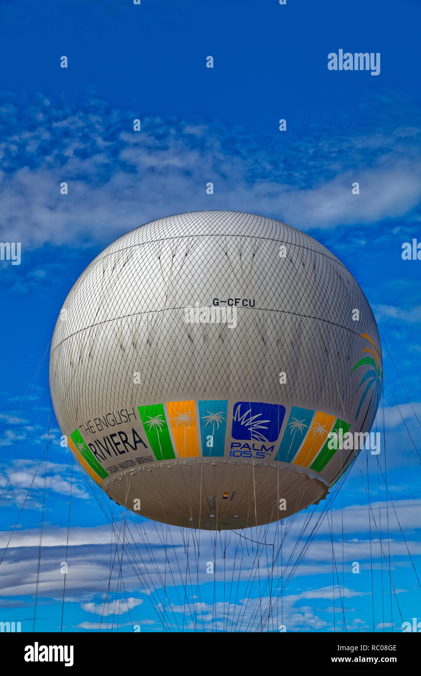 Tethered Balloon in Torquay, Devon, United Kingdom Stock Photo - Alamy