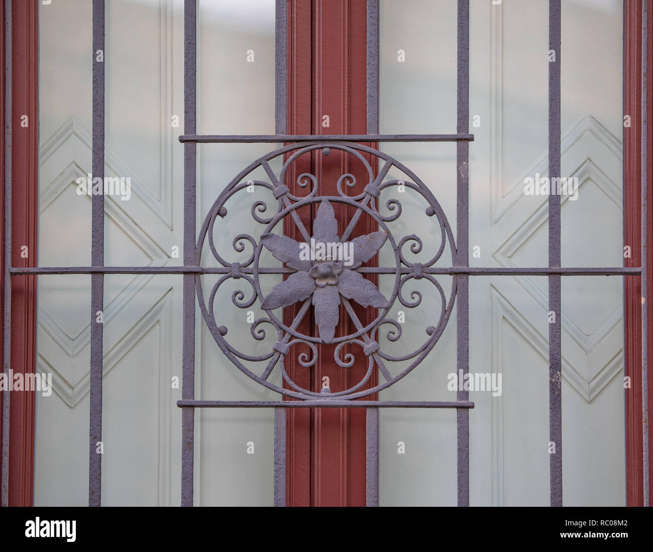 Wrought iron window railings hi-res stock photography and images - Alamy