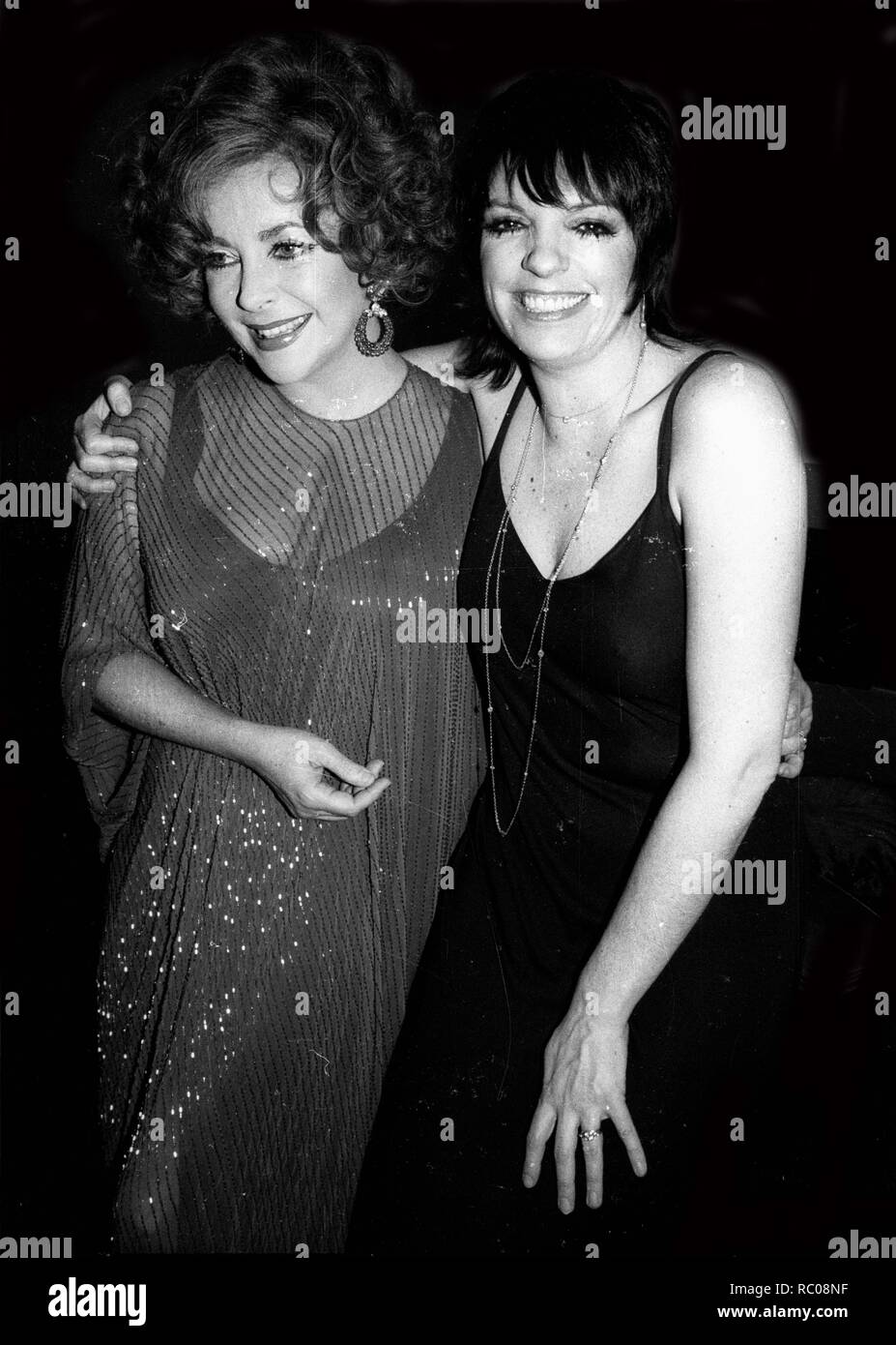 Elizabeth Taylor and Liza Minnelli Undated Photo By Adam Scull ...