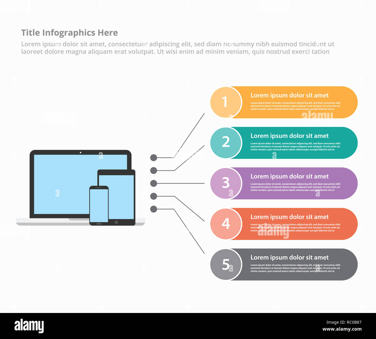 Mobile Infographic Template