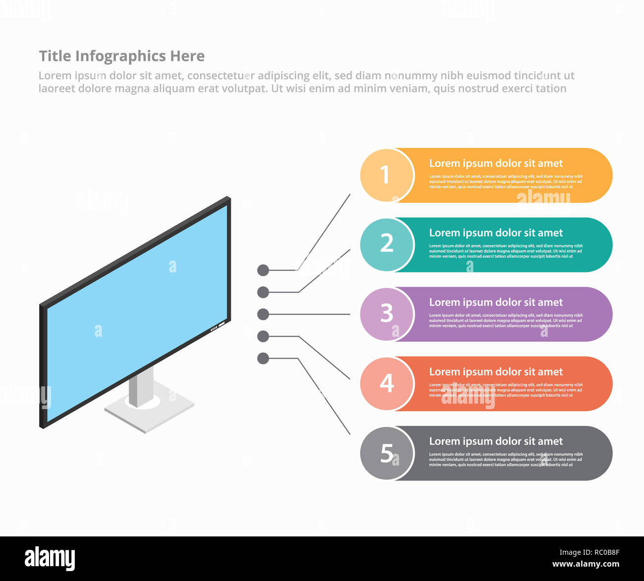 Big set infographic banner templates hi-res stock photography and ...