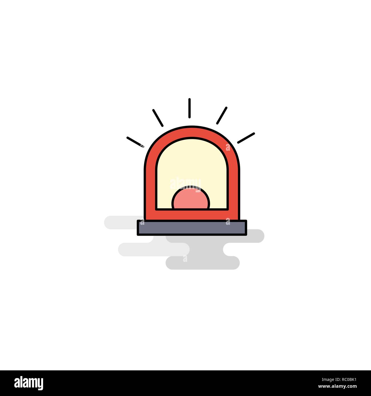 Flat Alarm Icon. Vector Stock Vector Image & Art - Alamy