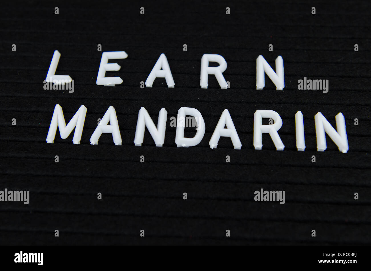 Study and learn Mandarin language Stock Photo - Alamy