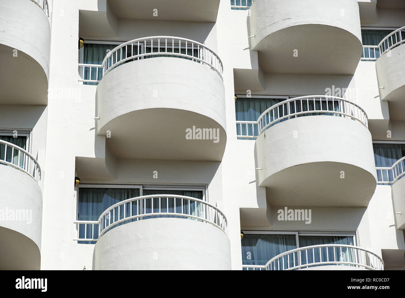 Balconies of a modern building . texture detail Stock Photo - Alamy