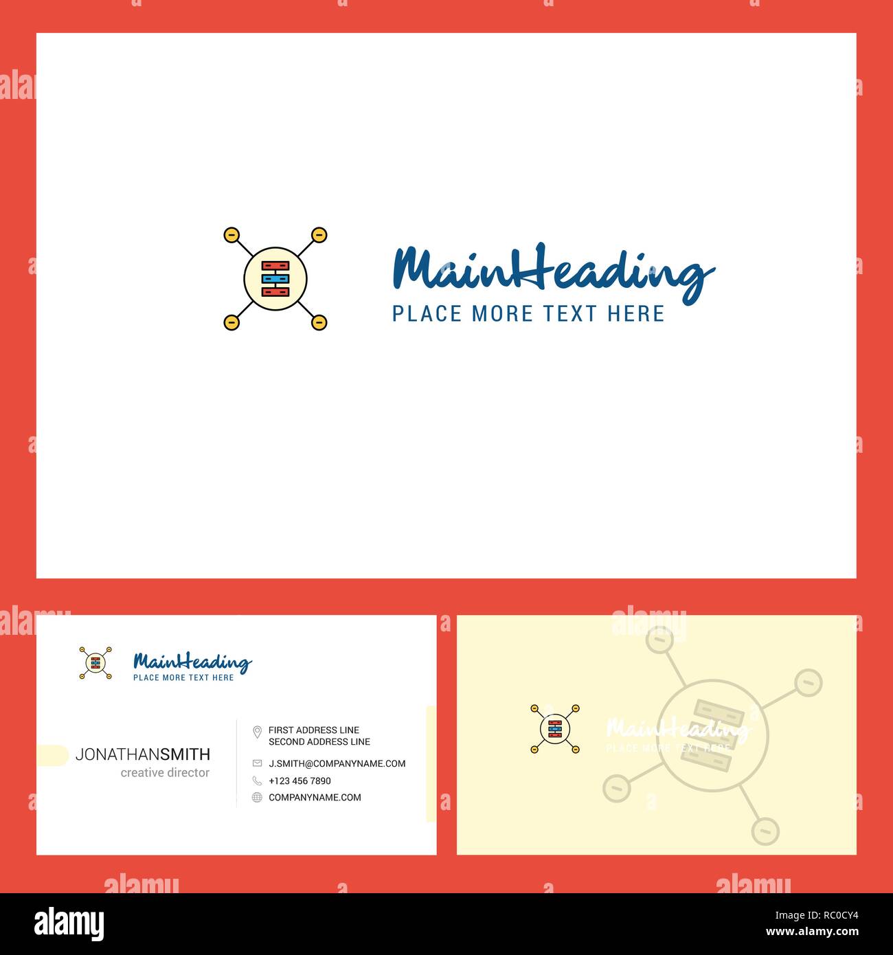 Networks router Logo design with Tagline & Front and Back Busienss Card ...